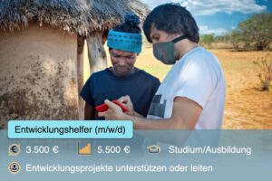 Entwicklungshelfer : Einstieg, Aufstieg, Einkommen